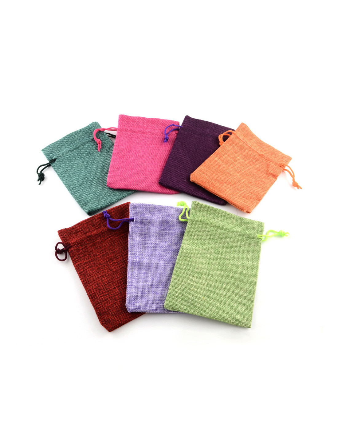 T3465 - Pack 10 Bolsa Tela 7x9 colores