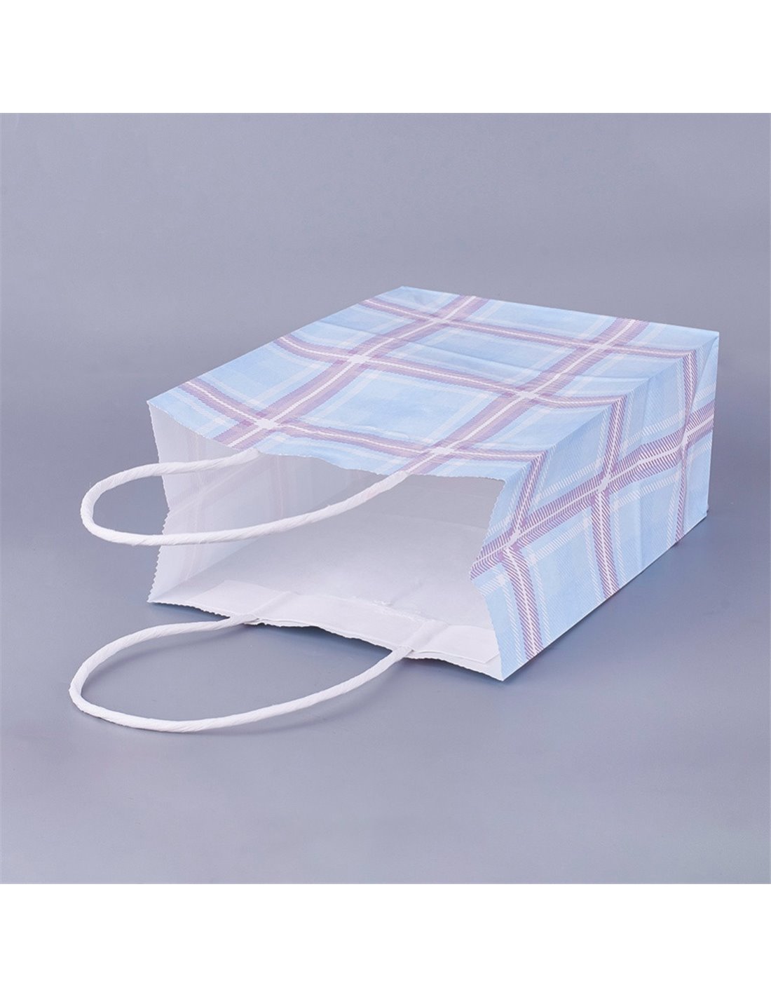 T3204 - Pack 5 Bolsas Cuadros Azules